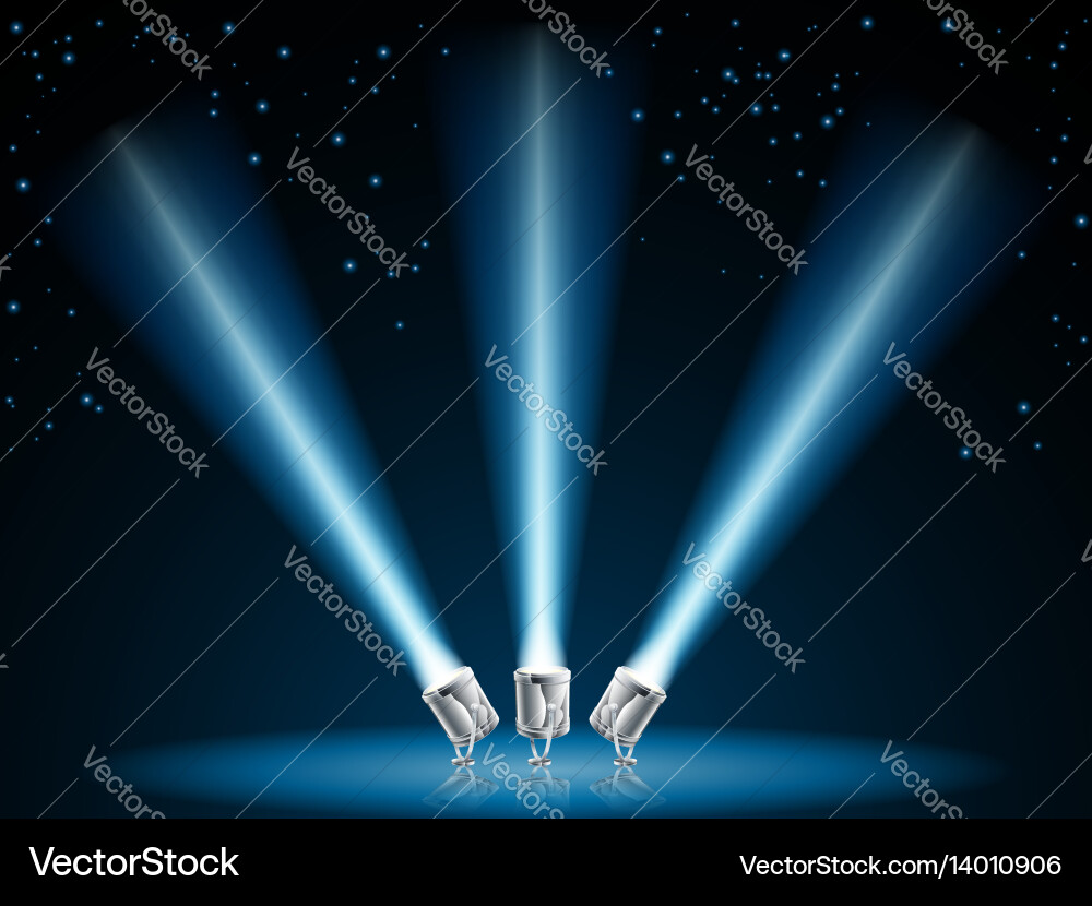 Search or spot lights Royalty Free Vector Image