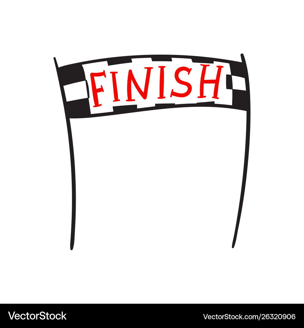 Start and finish banner Royalty Free Vector Image