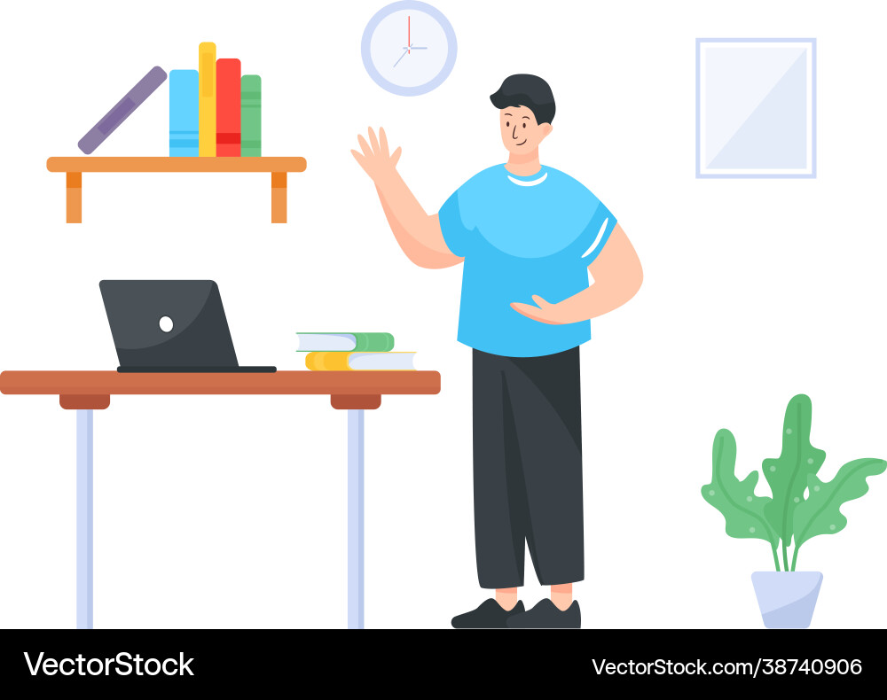 Study room Royalty Free Vector Image - VectorStock