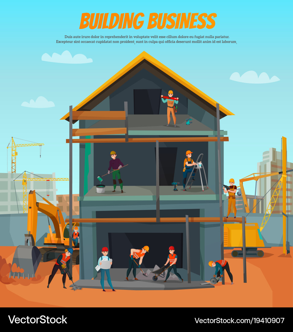 Construction workers Royalty Free Vector Image