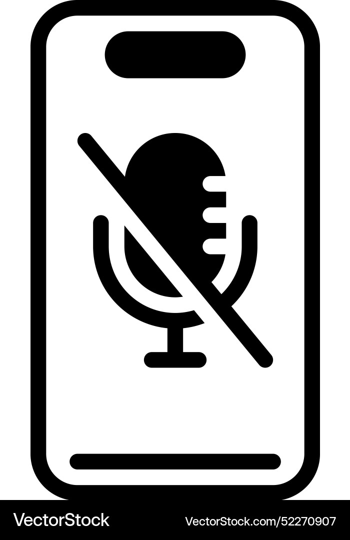 No sound Royalty Free Vector Image - VectorStock