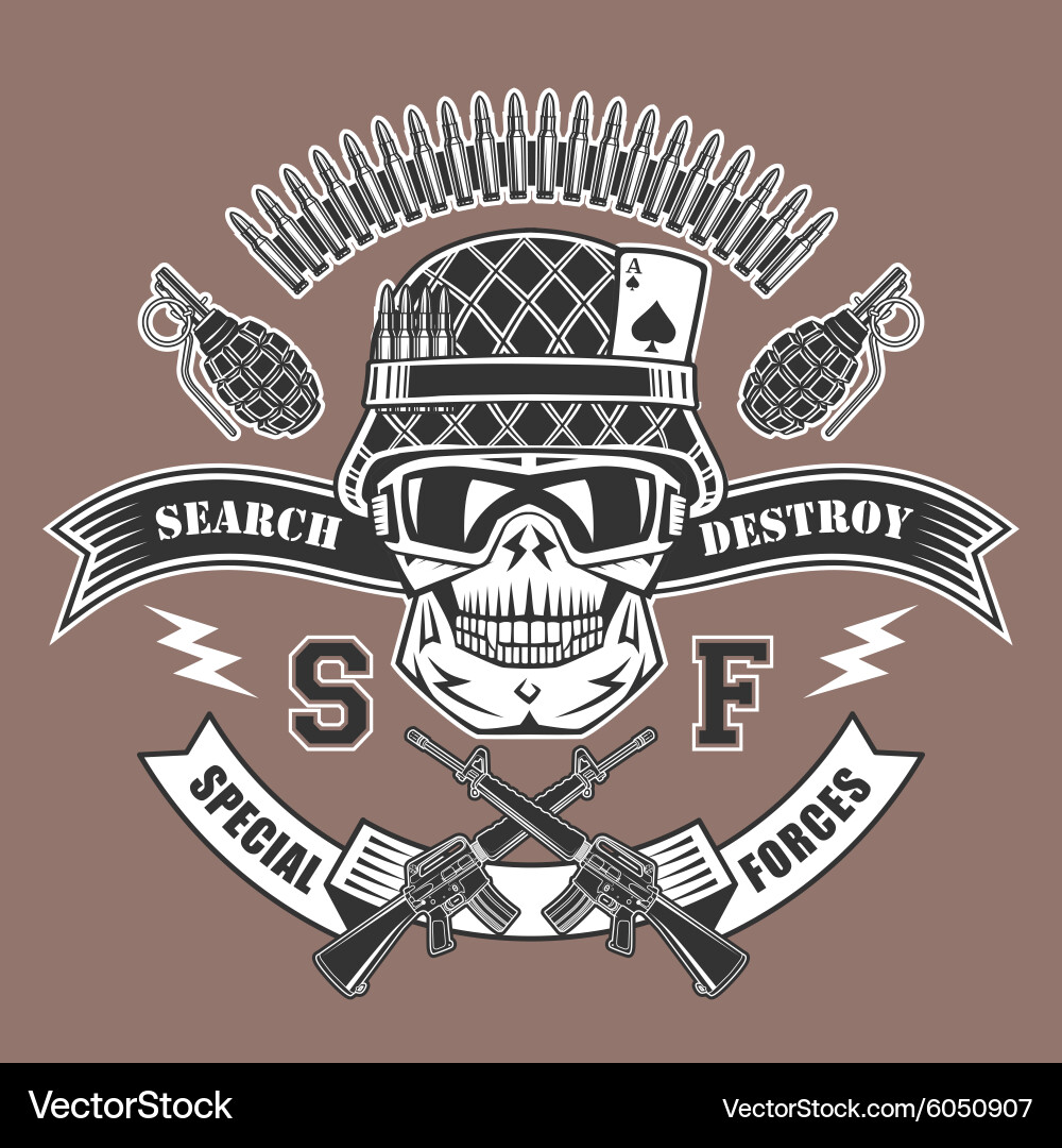 Special Forces Emblem Royalty Free Vector Image