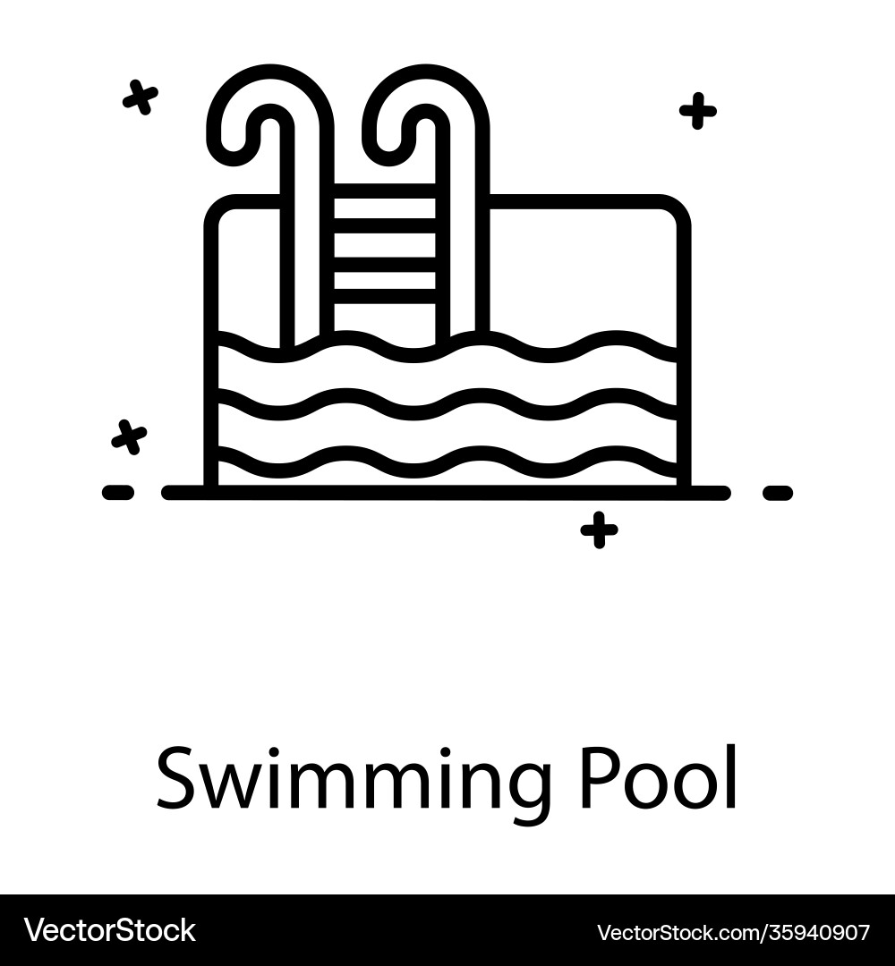Swimming pool Royalty Free Vector Image - VectorStock