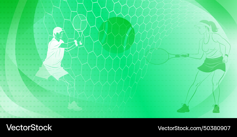 Tennis themed background Royalty Free Vector Image