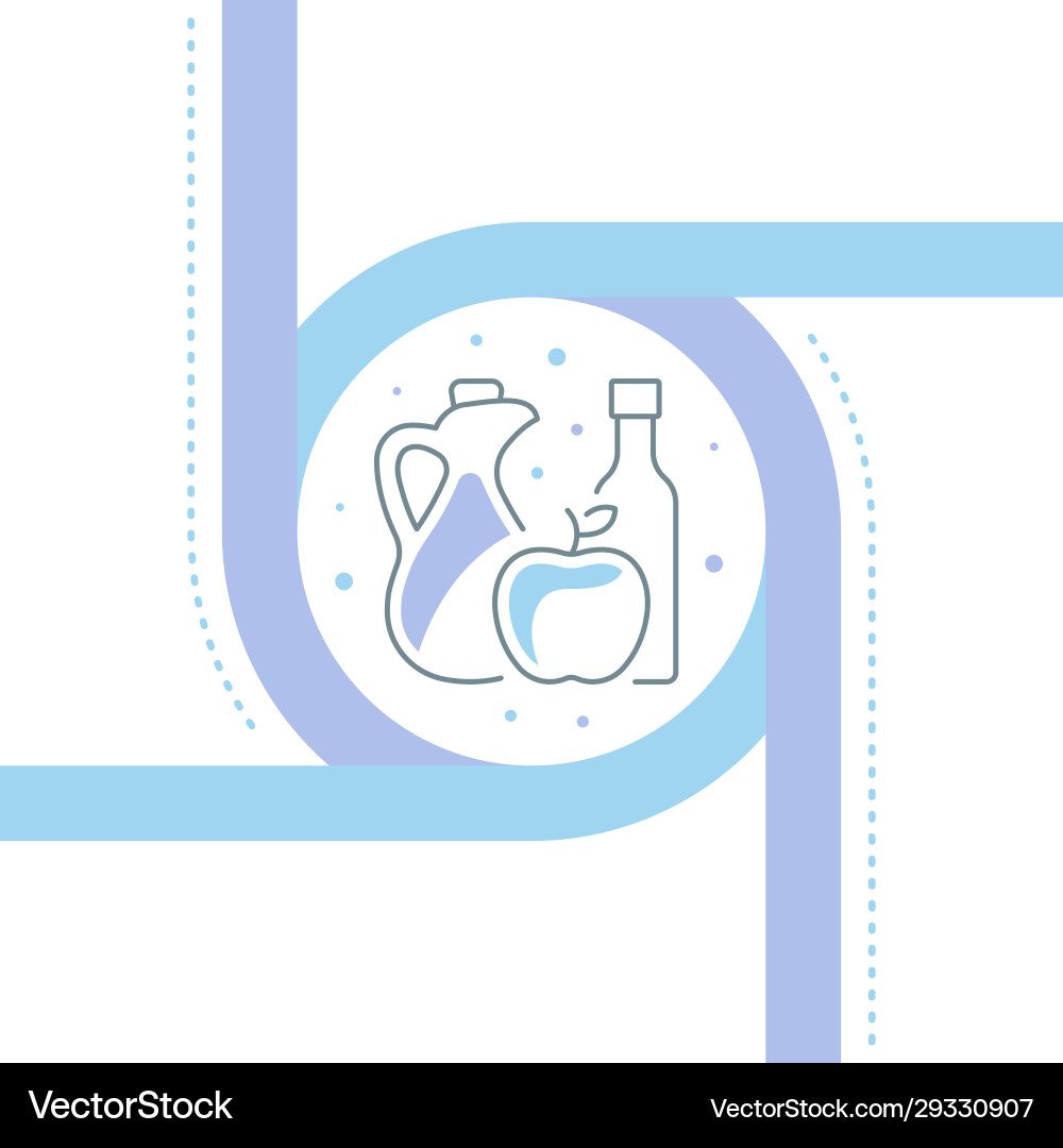 Website banner and landing page apple cider Vector Image