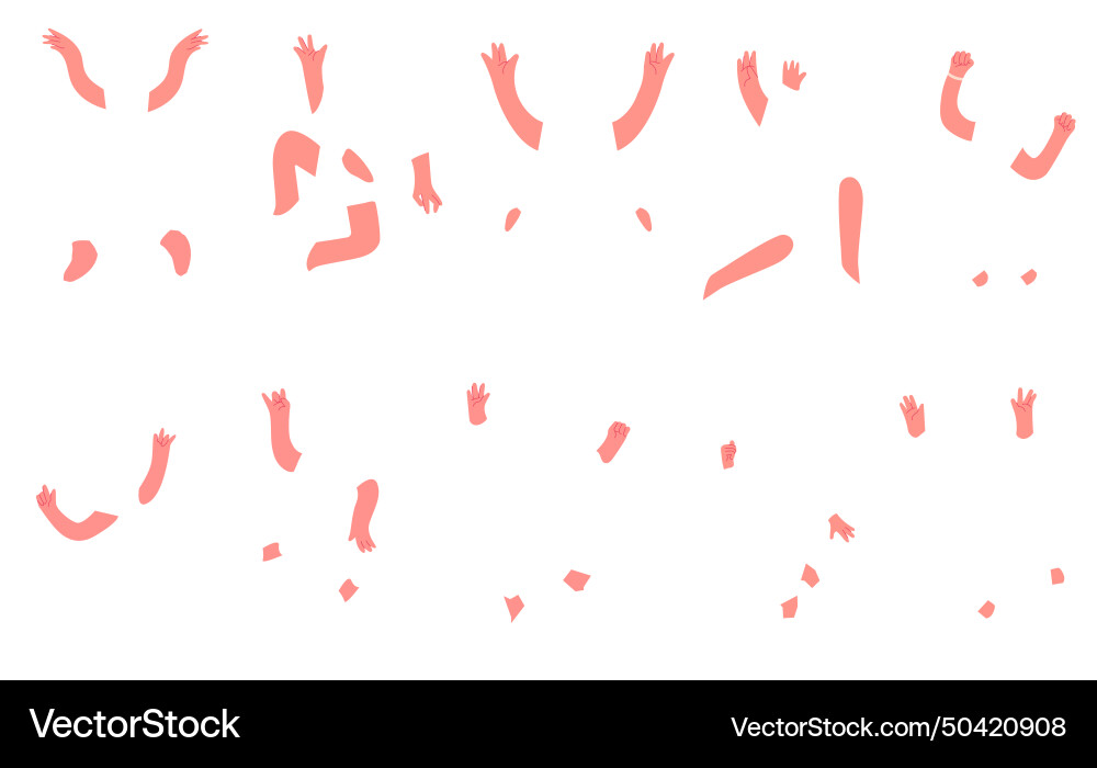 Body part metaphors facilitate Royalty Free Vector Image