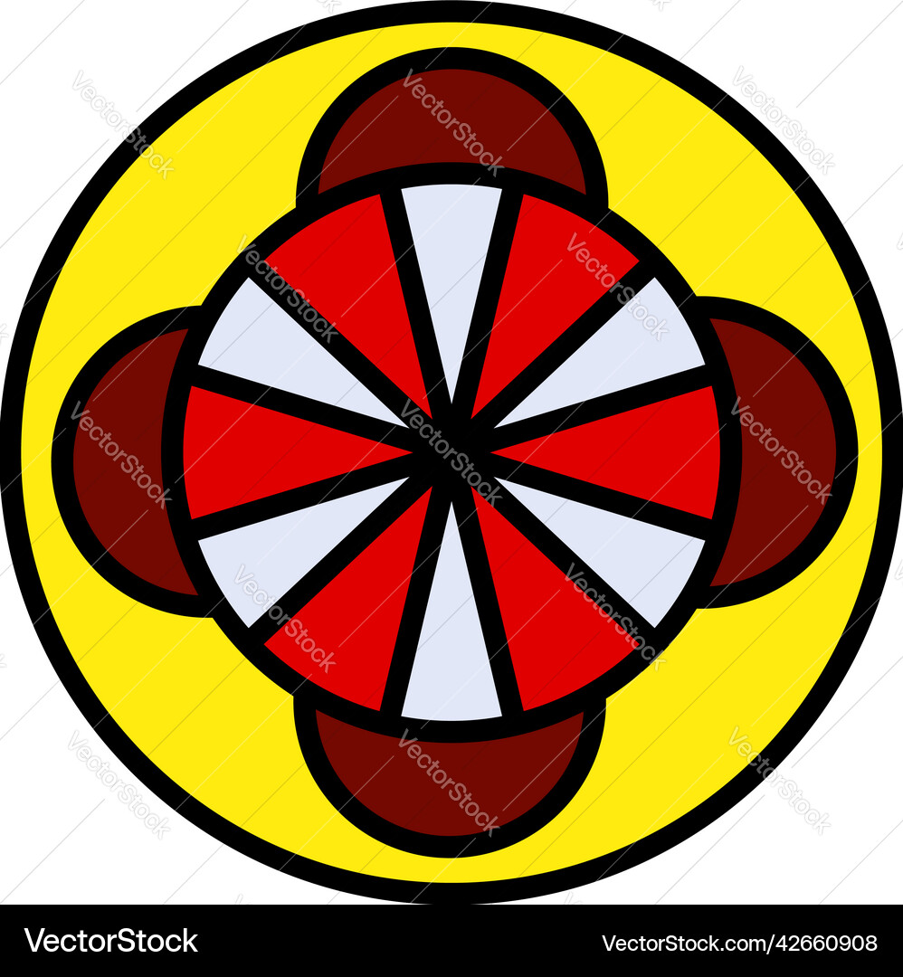 Carousel top view icon Royalty Free Vector Image