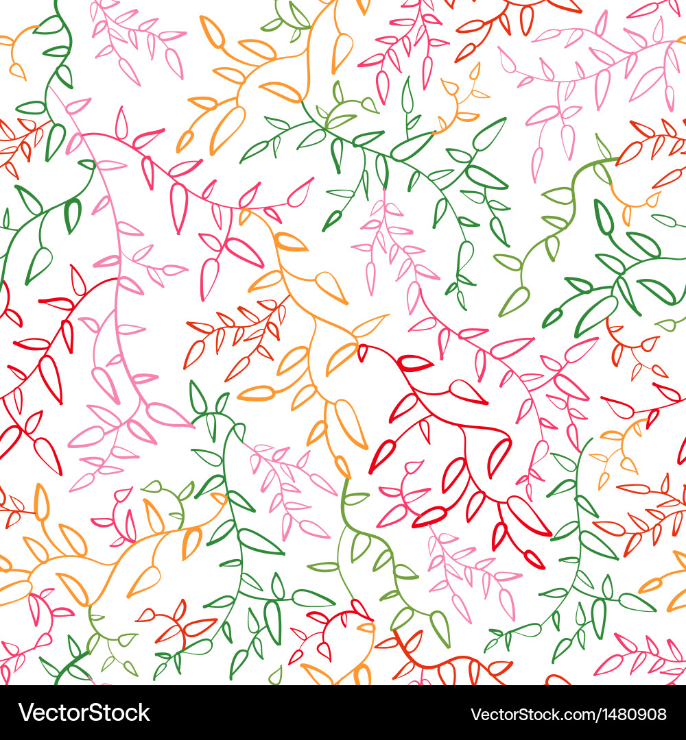 Floral Leaf Pattern Royalty Free Vector Image - VectorStock
