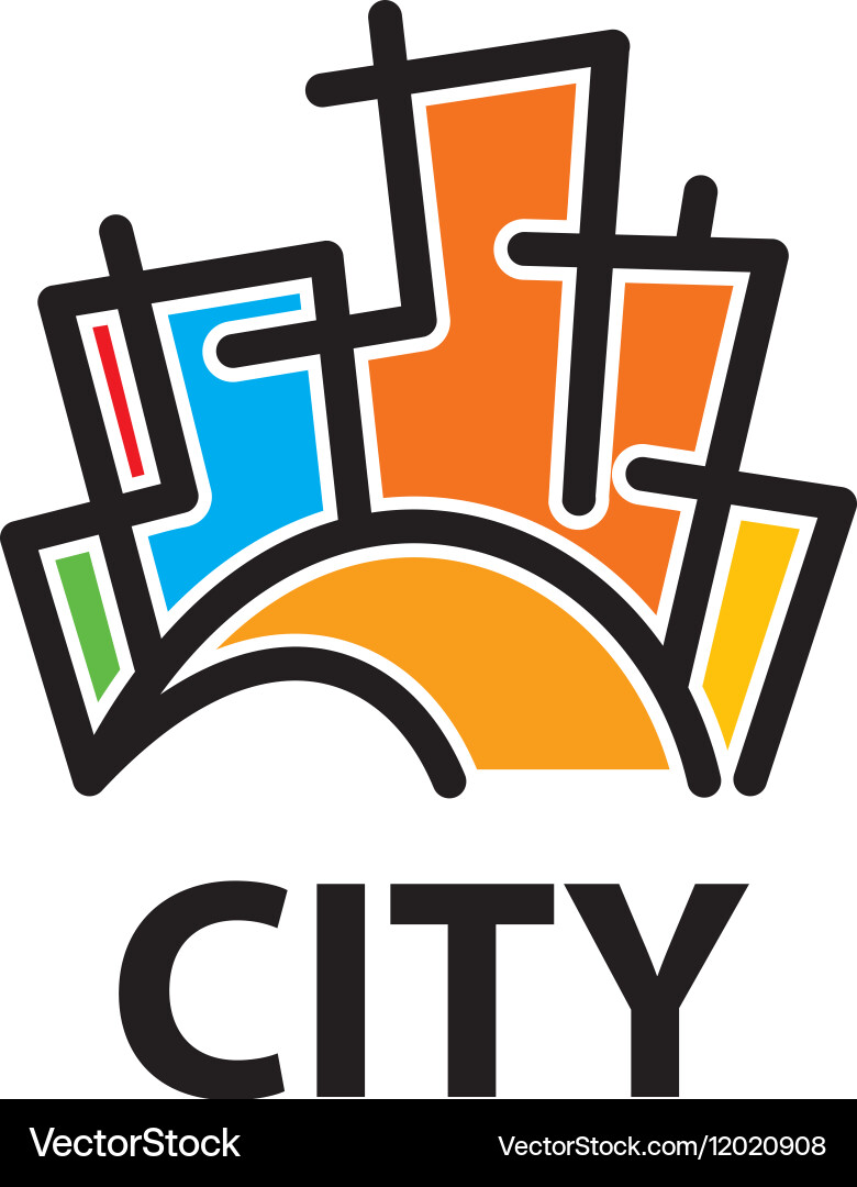 Logo city Royalty Free Vector Image - VectorStock