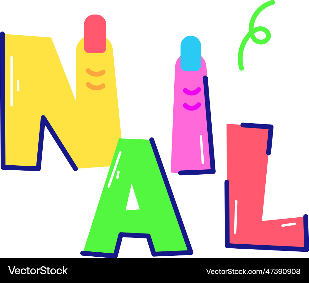 Nails Royalty Free Vector Image - VectorStock
