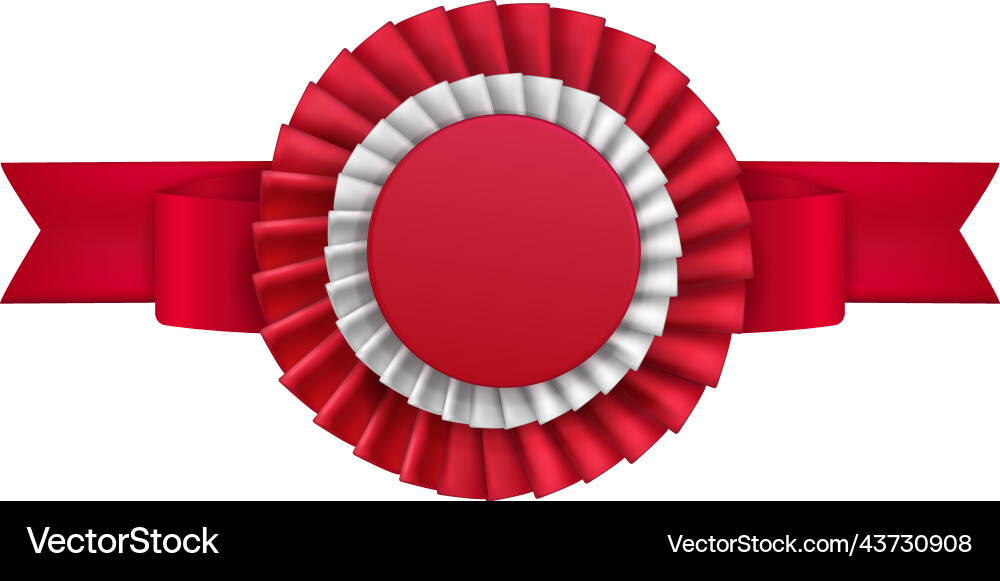 Rosette realistic Royalty Free Vector Image - VectorStock