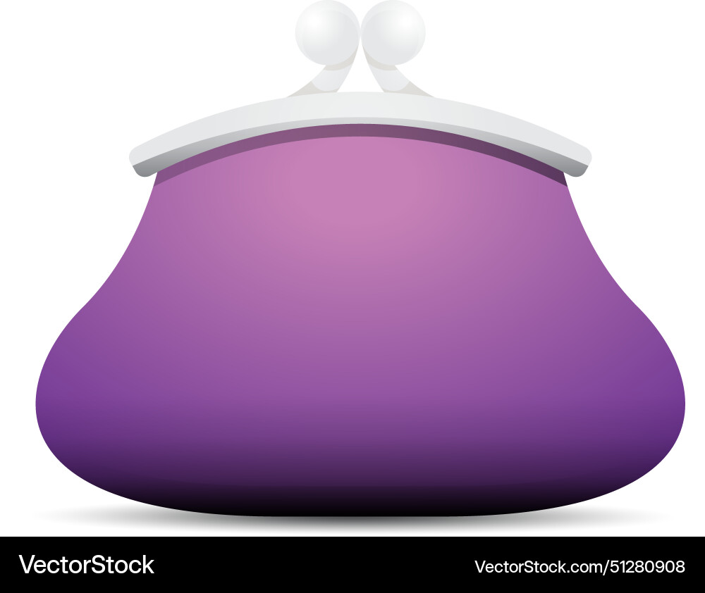 Vintage retro wallet icon isolated on white Vector Image