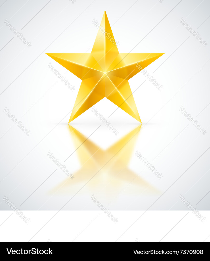 Yellow star Royalty Free Vector Image - VectorStock