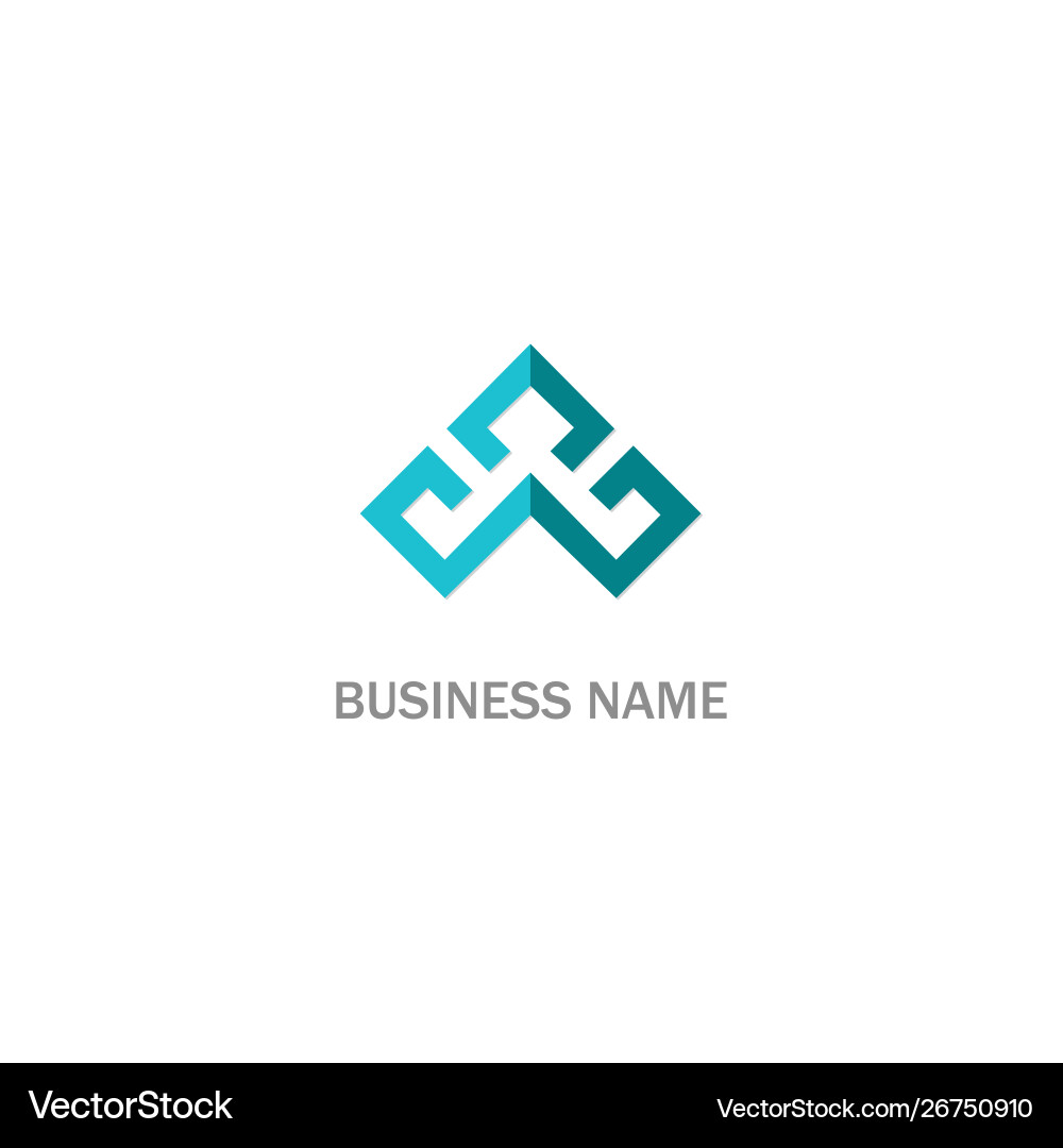 Abstract Triangle Logo - Line Art Royalty Free Vector Image