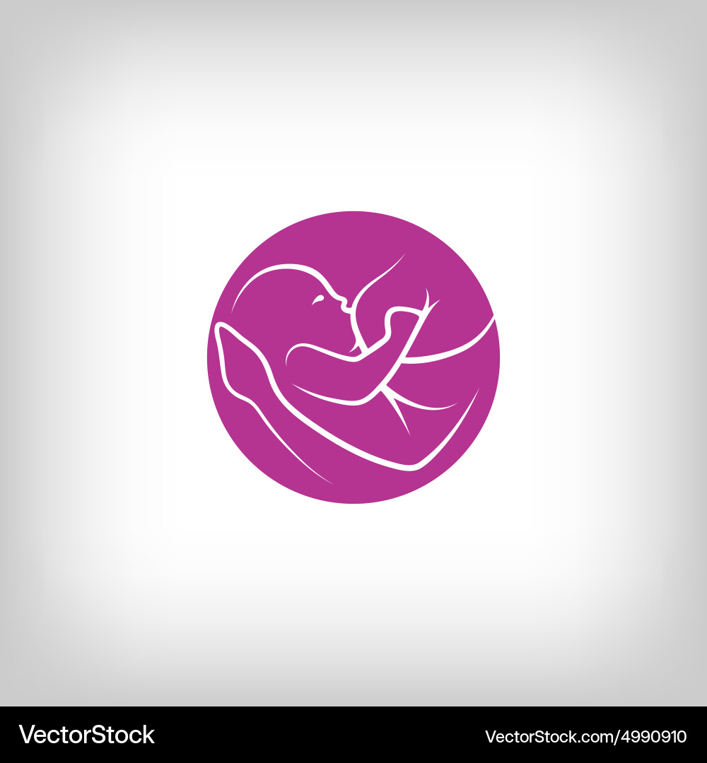 Breast feeding sign Royalty Free Vector Image - VectorStock