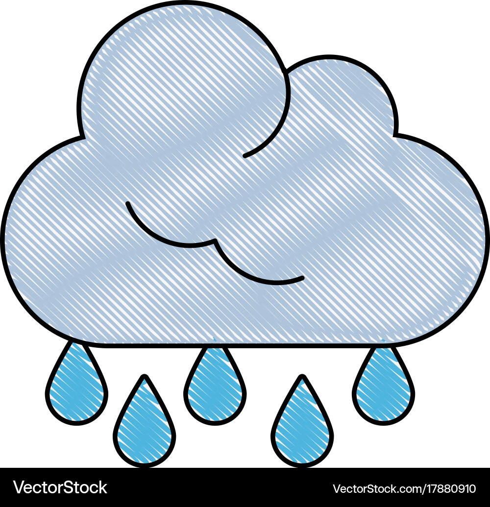Cloud weather symbol Royalty Free Vector Image