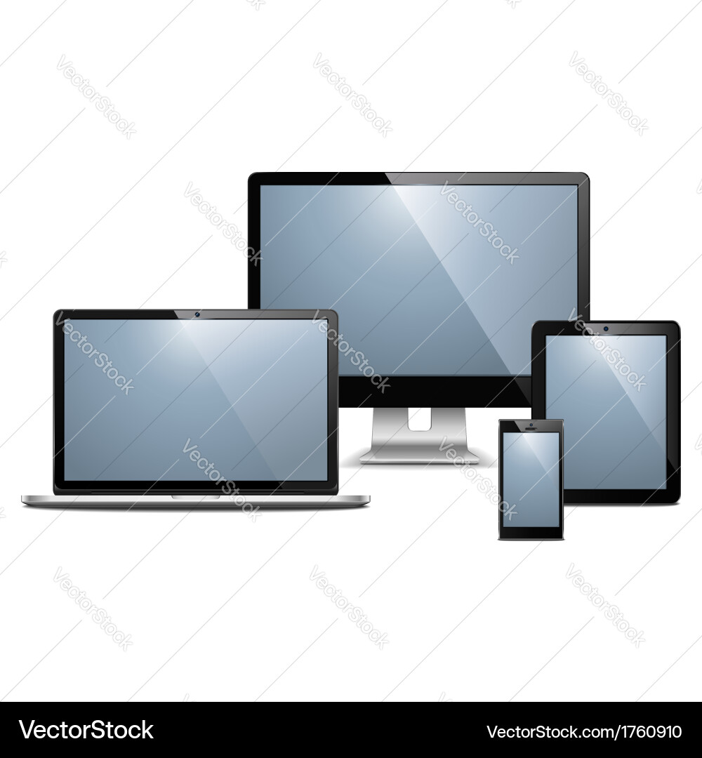 Electronic devices Royalty Free Vector Image - VectorStock