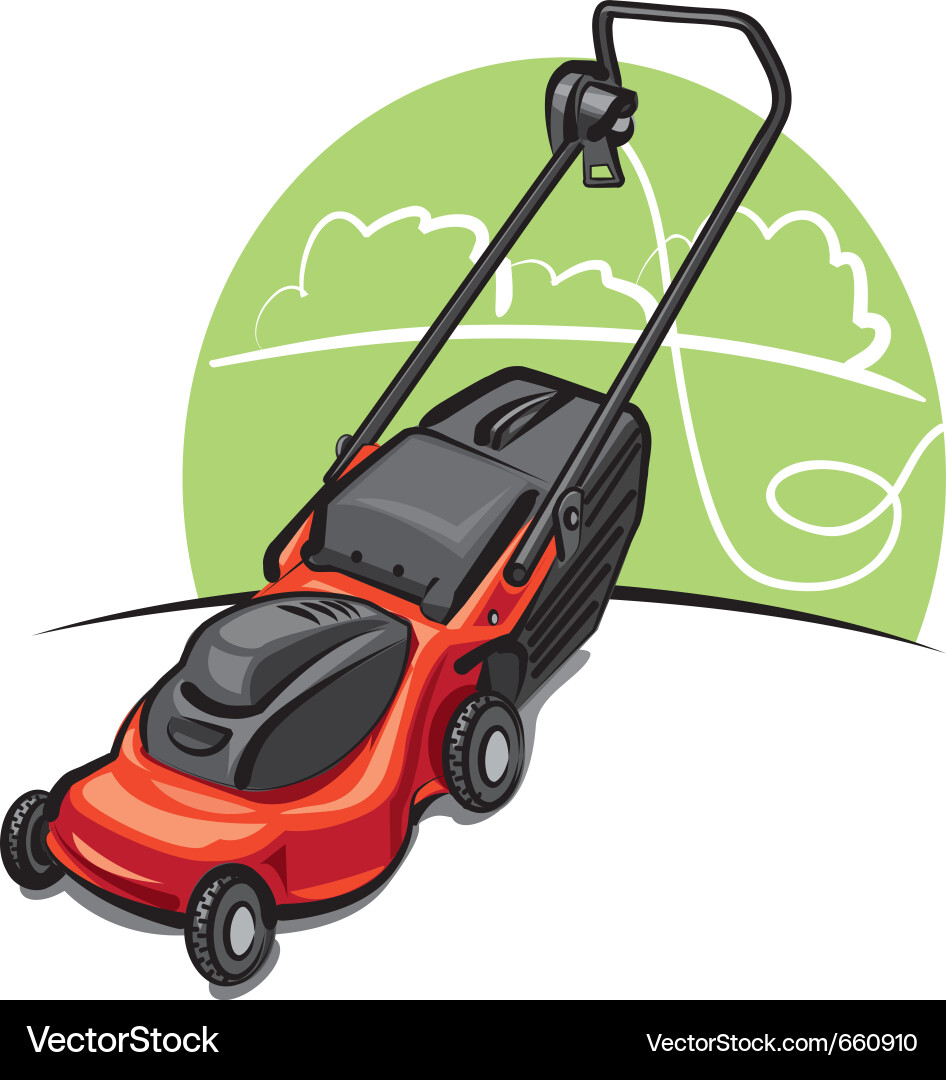 Lawn Mower Equipment Royalty Free Vector Image