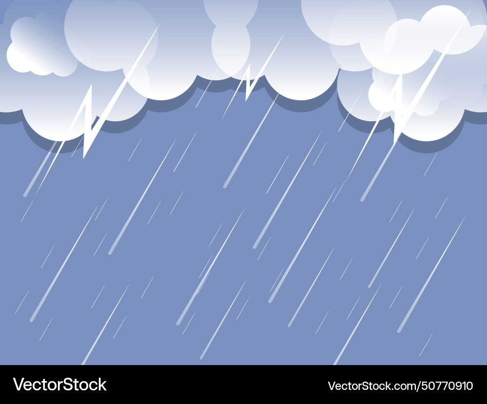 Rain cloud background Royalty Free Vector Image