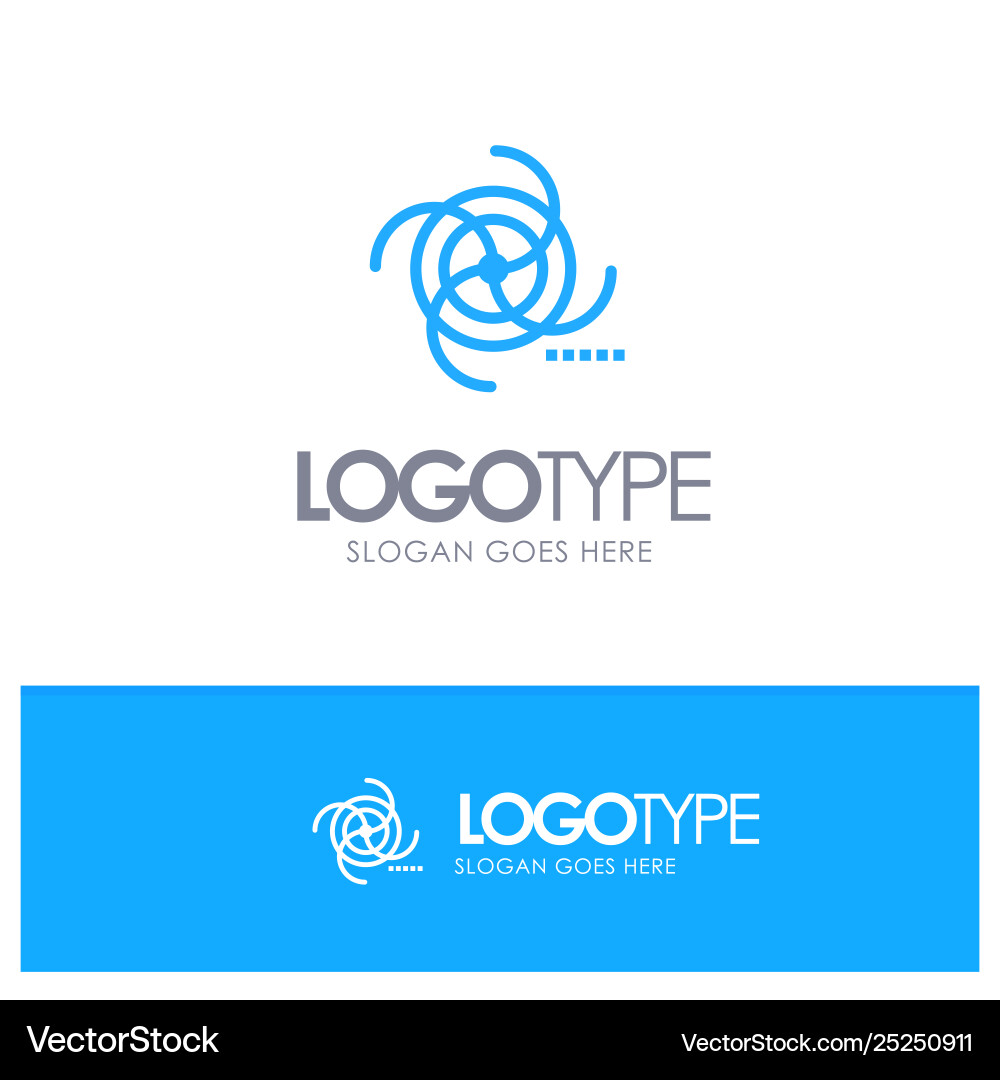 Black cosmos field galaxy gravitational blue Vector Image