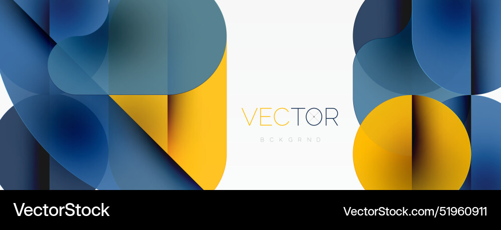 Circles and round shapes geometric minimal Vector Image