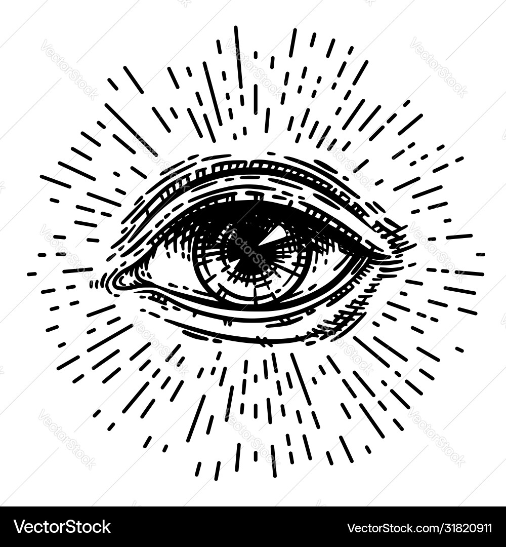 Eye of Providence Symbol Royalty Free Vector Image
