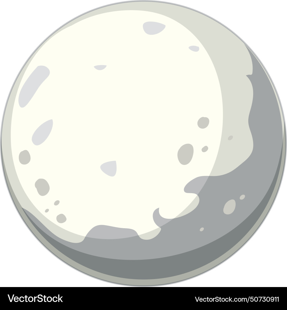 Graphic of a stylized moon surface Royalty Free Vector Image