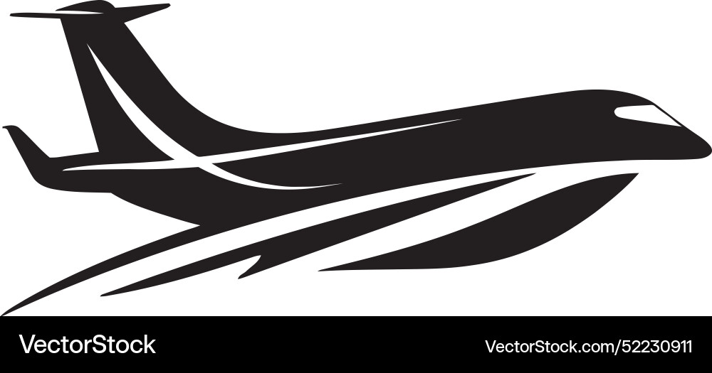 Jetplane fuel efficiency the quest Royalty Free Vector Image