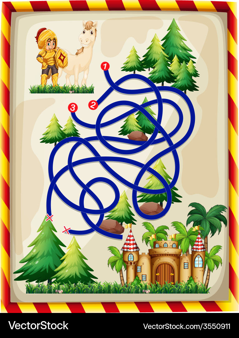 Maze game Royalty Free Vector Image - VectorStock