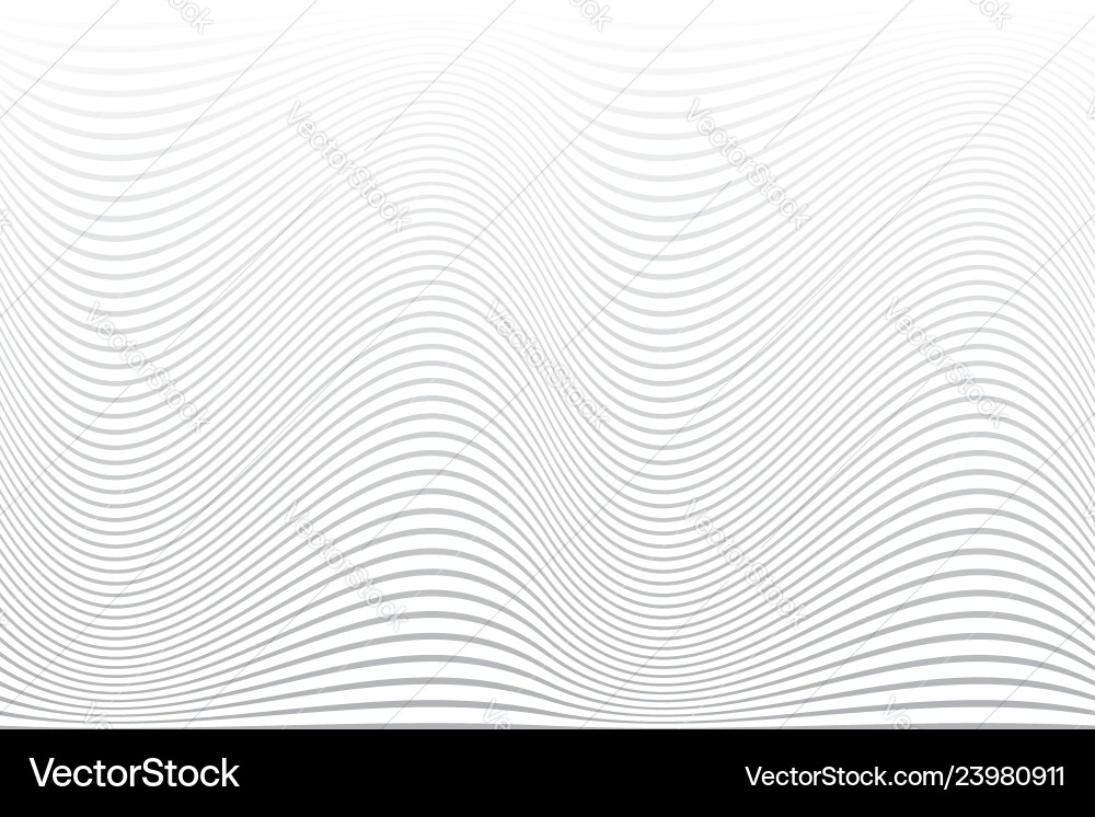White Wavy Line Background Royalty Free Vector Image