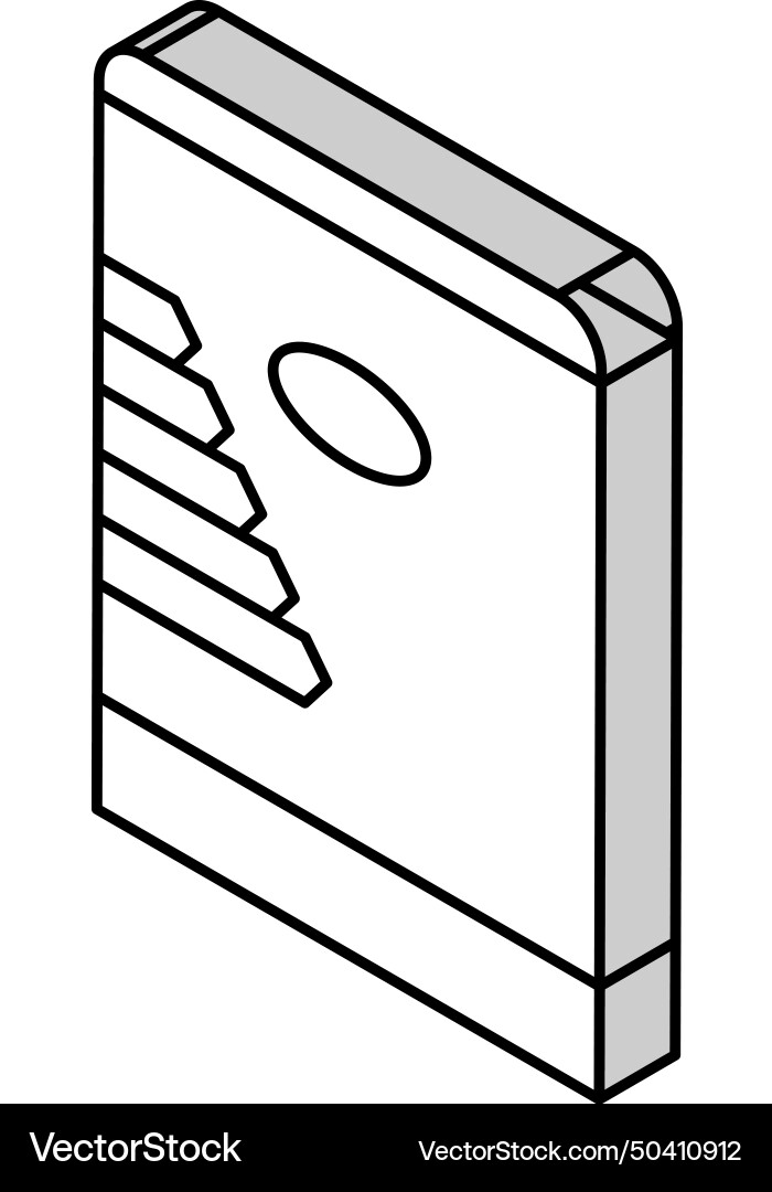 Hvac energy efficient isometric icon Royalty Free Vector