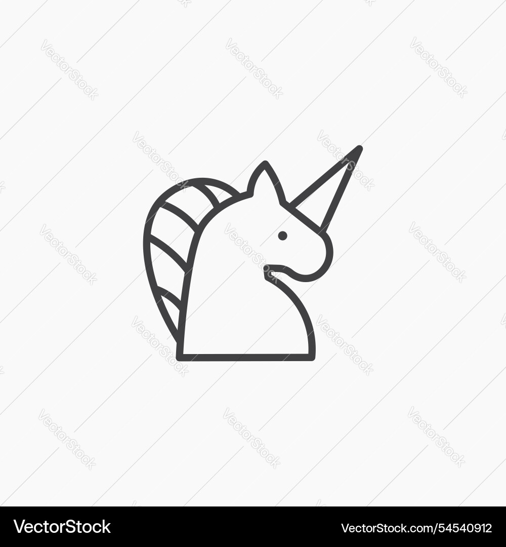 Unicorn icon Royalty Free Vector Image - VectorStock