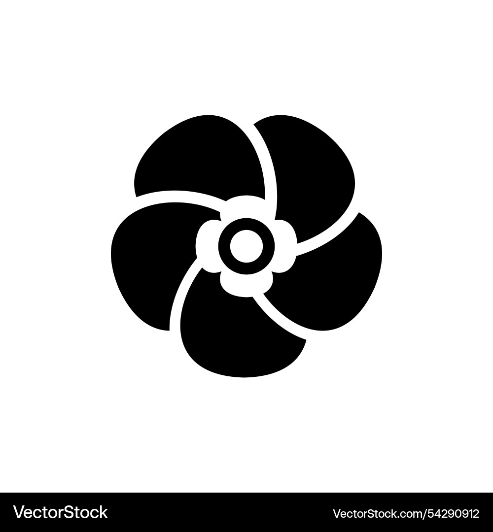 Violet flower icon for viola design Royalty Free Vector