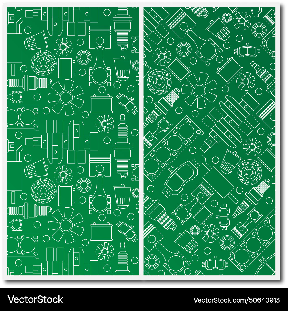 Car spare parts pattern Royalty Free Vector Image