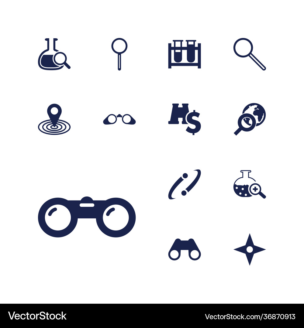 Icons entdecken Lizenzfreies Vektorbild - VectorStock
