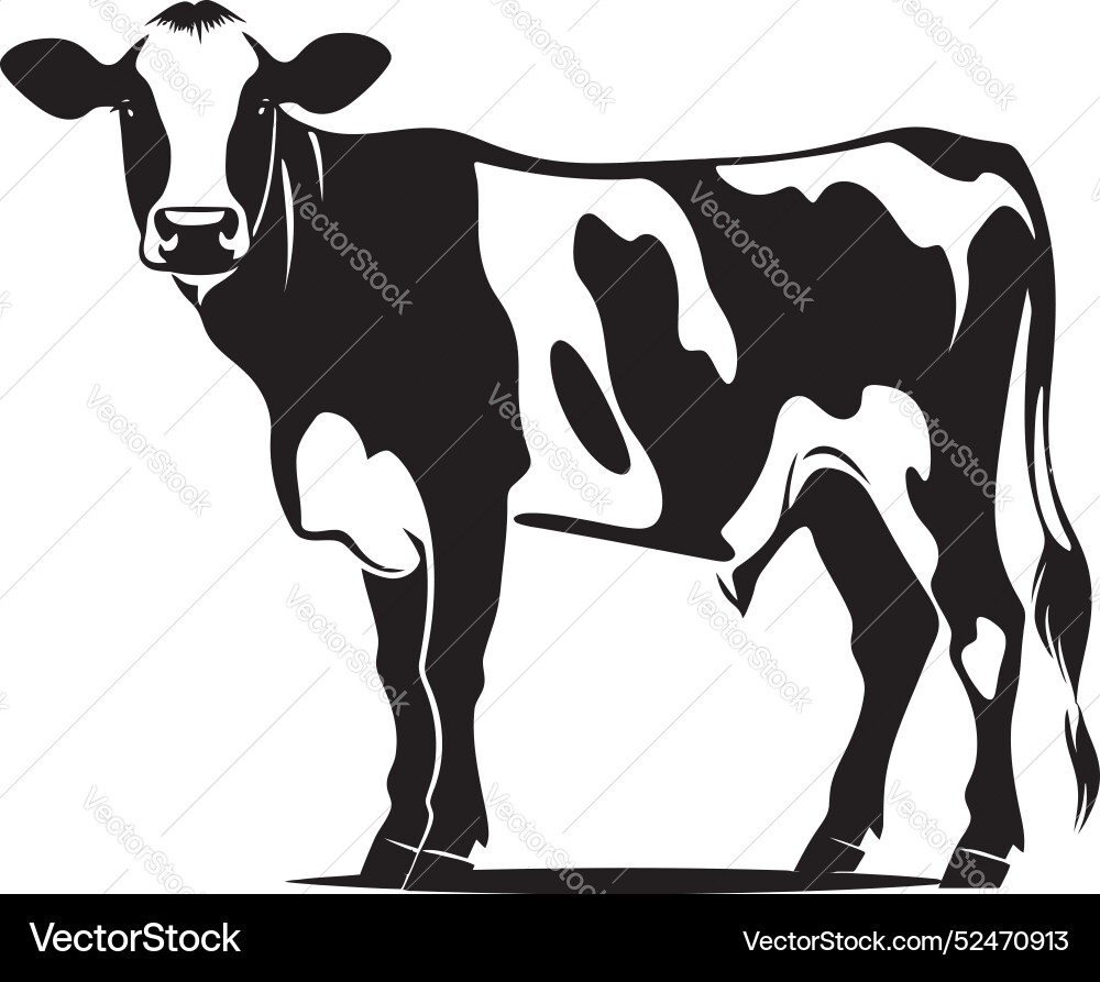 Eco friendly farming holistic cow logo design Vector Image