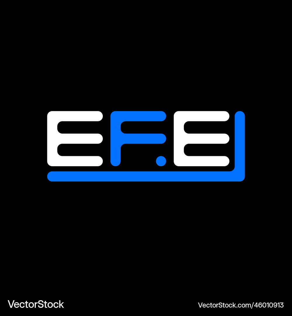 Efe letter logo creative design with graphic Vector Image