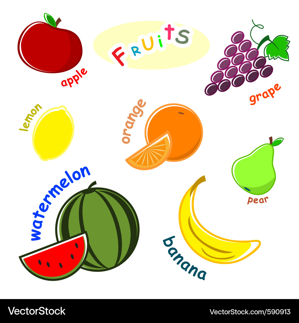 Fruits Royalty Free Vector Image - VectorStock