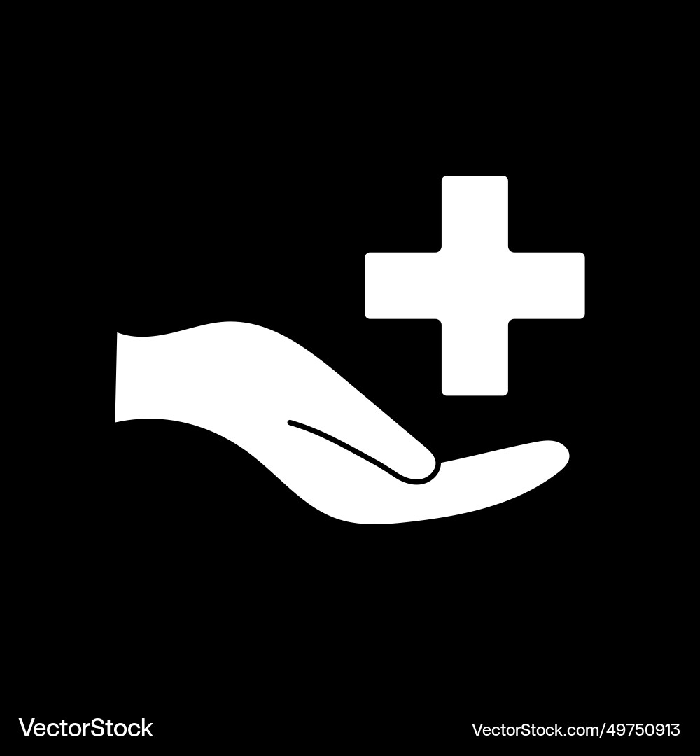 Health hand icon logo image Royalty Free Vector Image