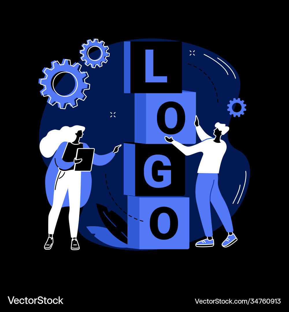 Logo design abstract concept Royalty Free Vector Image
