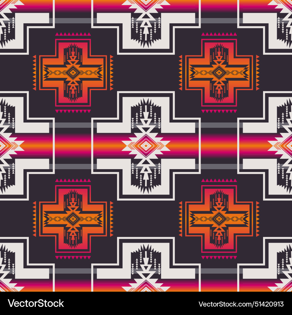 Native american indian geometric pattern Vector Image