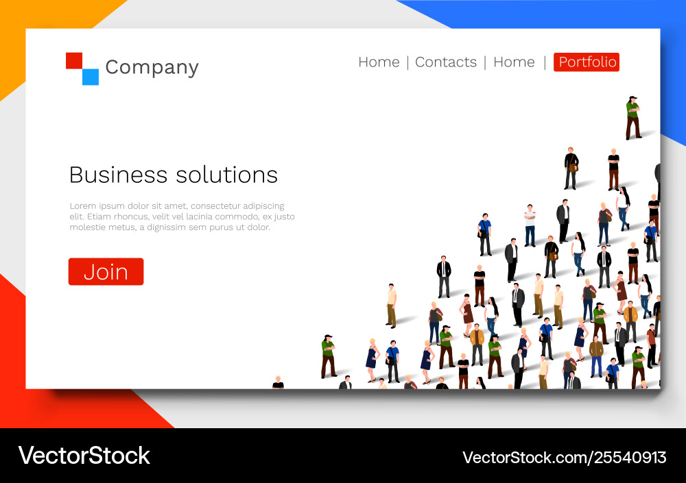 Teamwork & Business Solutions Royalty Free Vector Image