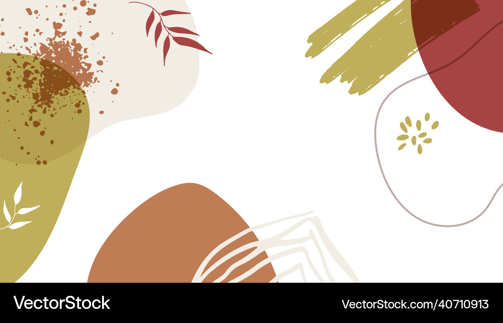 Trendy abstract minimalist organic background Vector Image