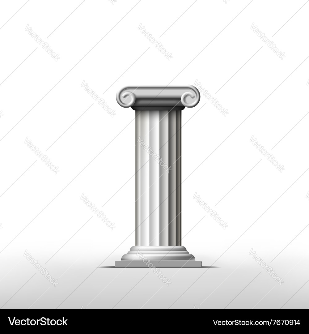 Antique column stock Royalty Free Vector Image