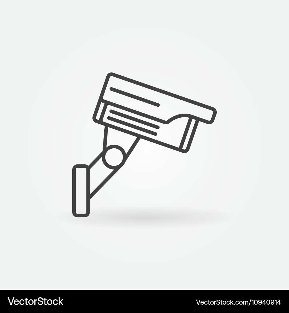 Cctv outline icon Royalty Free Vector Image - VectorStock
