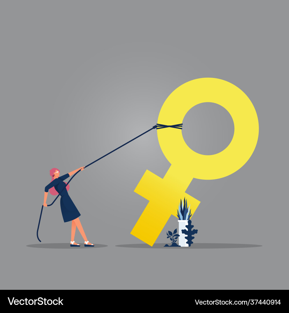 Female Empowerment & Progress Royalty Free Vector Image