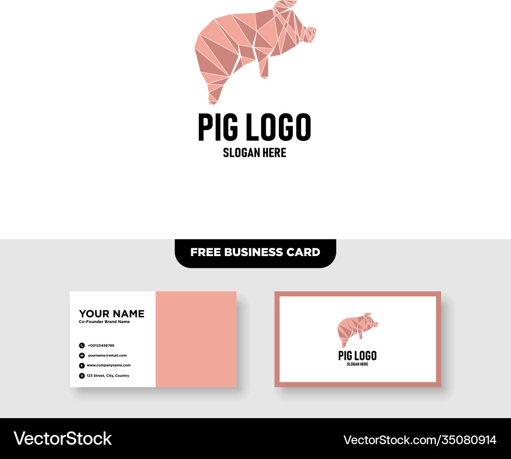 Flying pig logo design template Royalty Free Vector Image Flying pig logo design template Royalty Free Vector Image