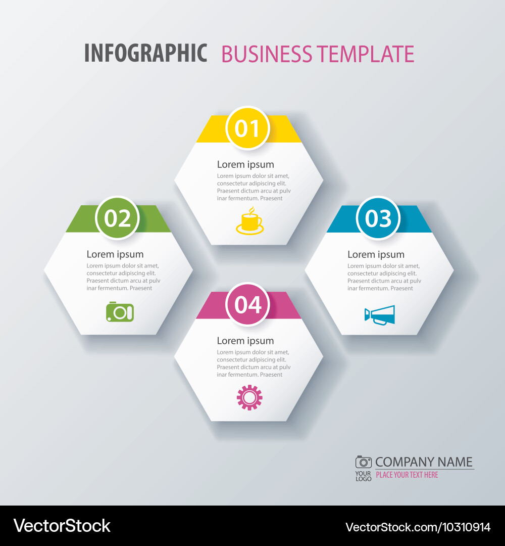 Infographic options template for business Vector Image