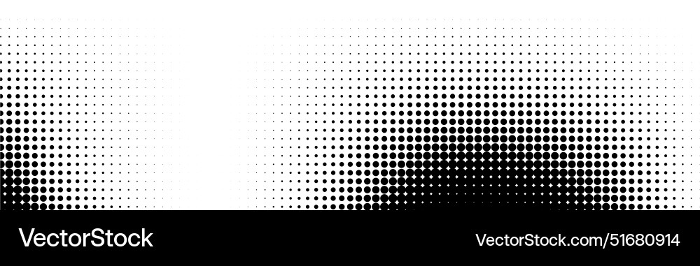 Wave halftone pattern dots background Royalty Free Vector