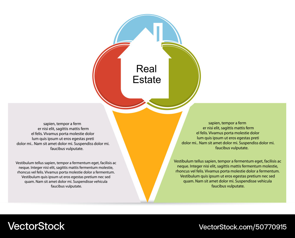 Abstract real estate background Royalty Free Vector Image